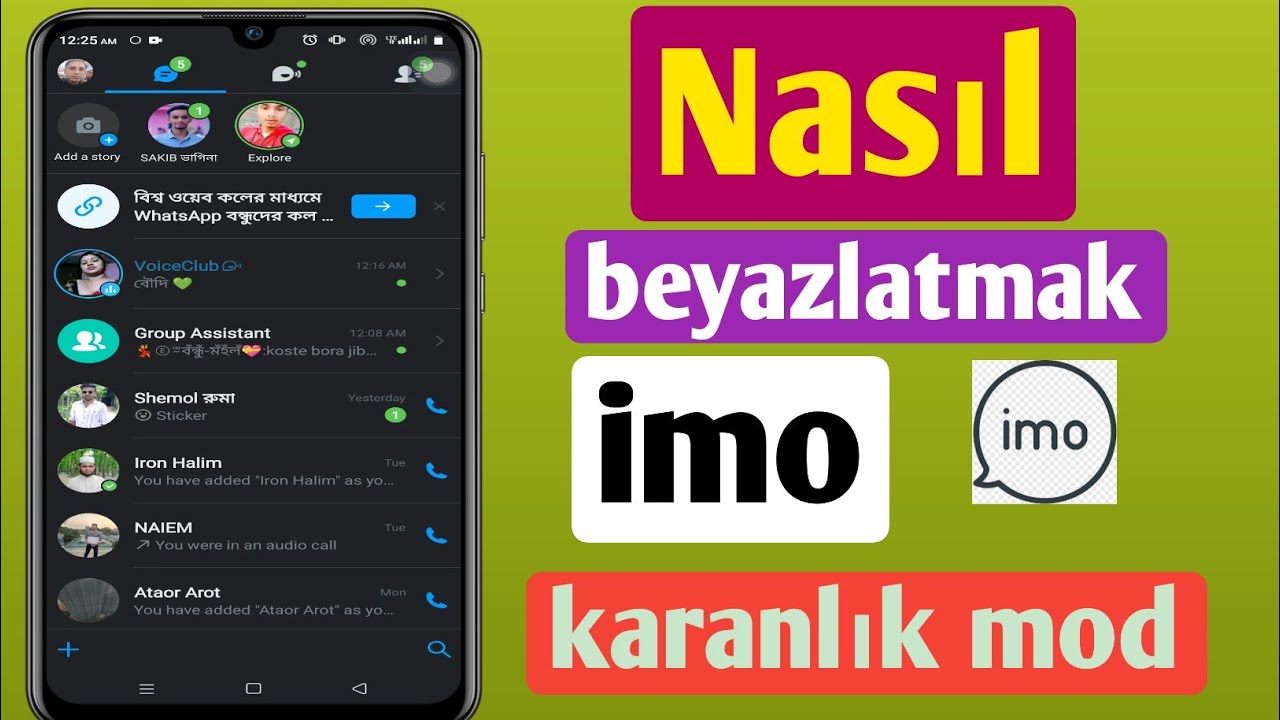 Karanlık Modu Nasıl Yapılır imo-imo Karanlık modu Etkinleştir imo 2024 - YouTube