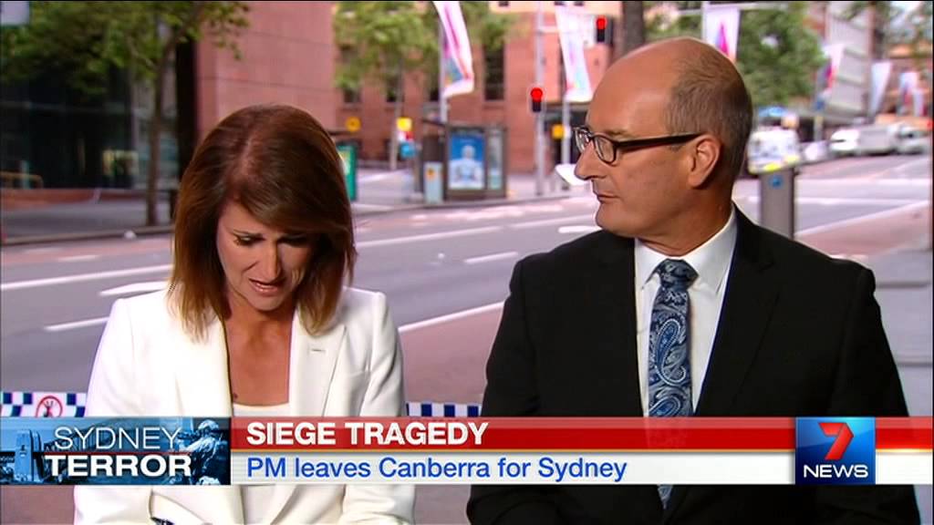 Sunrise host Natalie Barr fights back tears - Sydney Hostage Siege ...