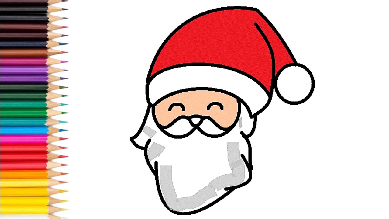Santa Claus Drawing 🎅 | Easy Christmas Drawing for Kids & Toddlers ...