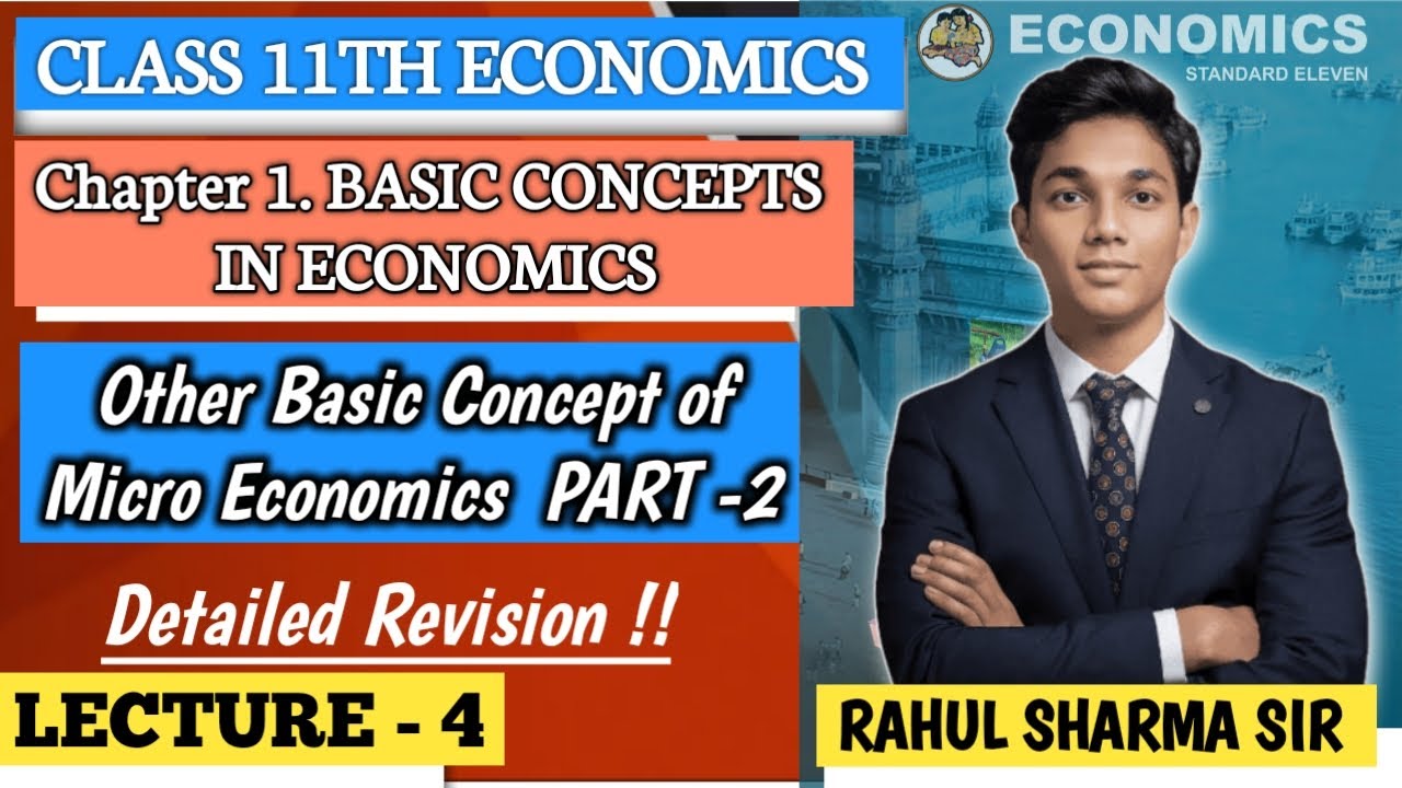 Basic Concepts of Microeconomics Basics for Class 11| Part 2 - YouTube