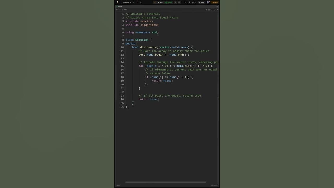 🎀LeetCode Problem 2206🎀 Divide Array Into Equal Pairs - YouTube
