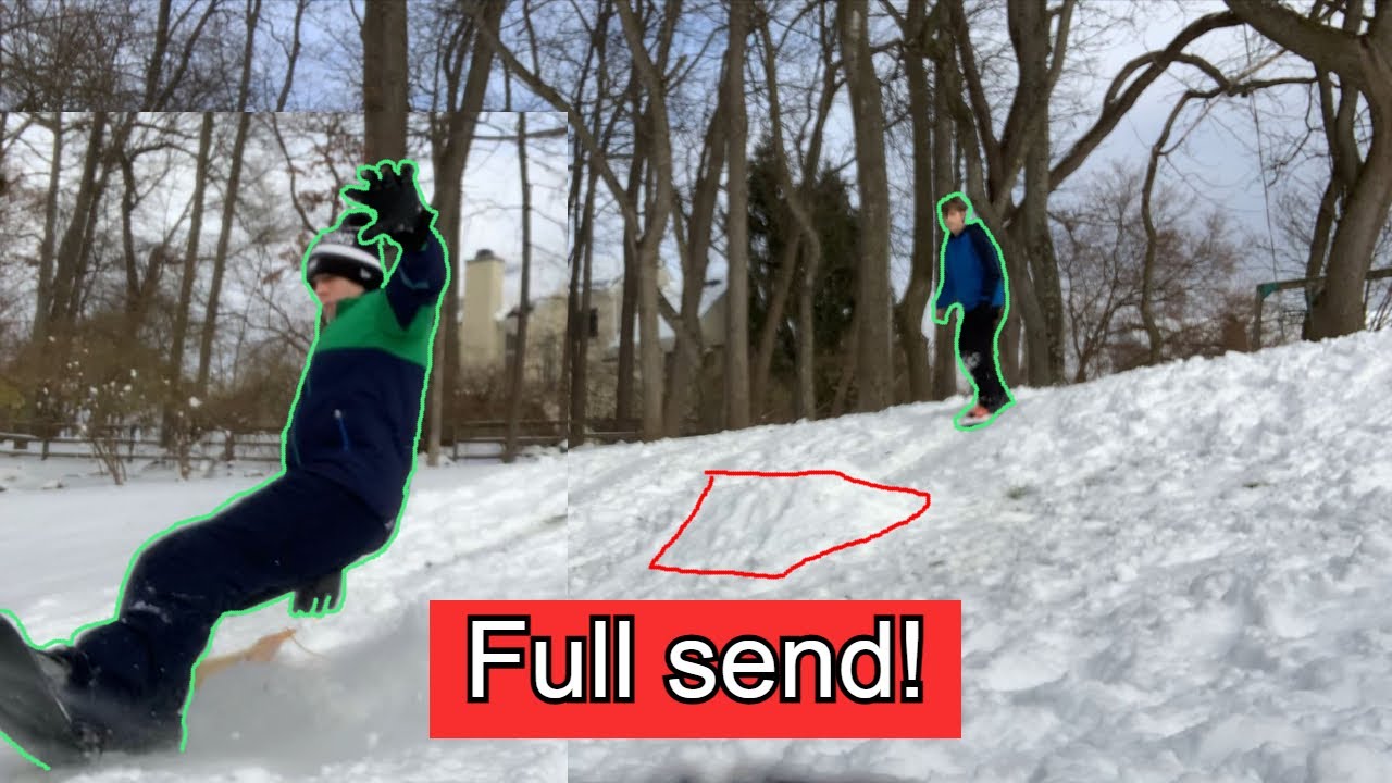 Full send on SNOWBOARD JUMP! - YouTube