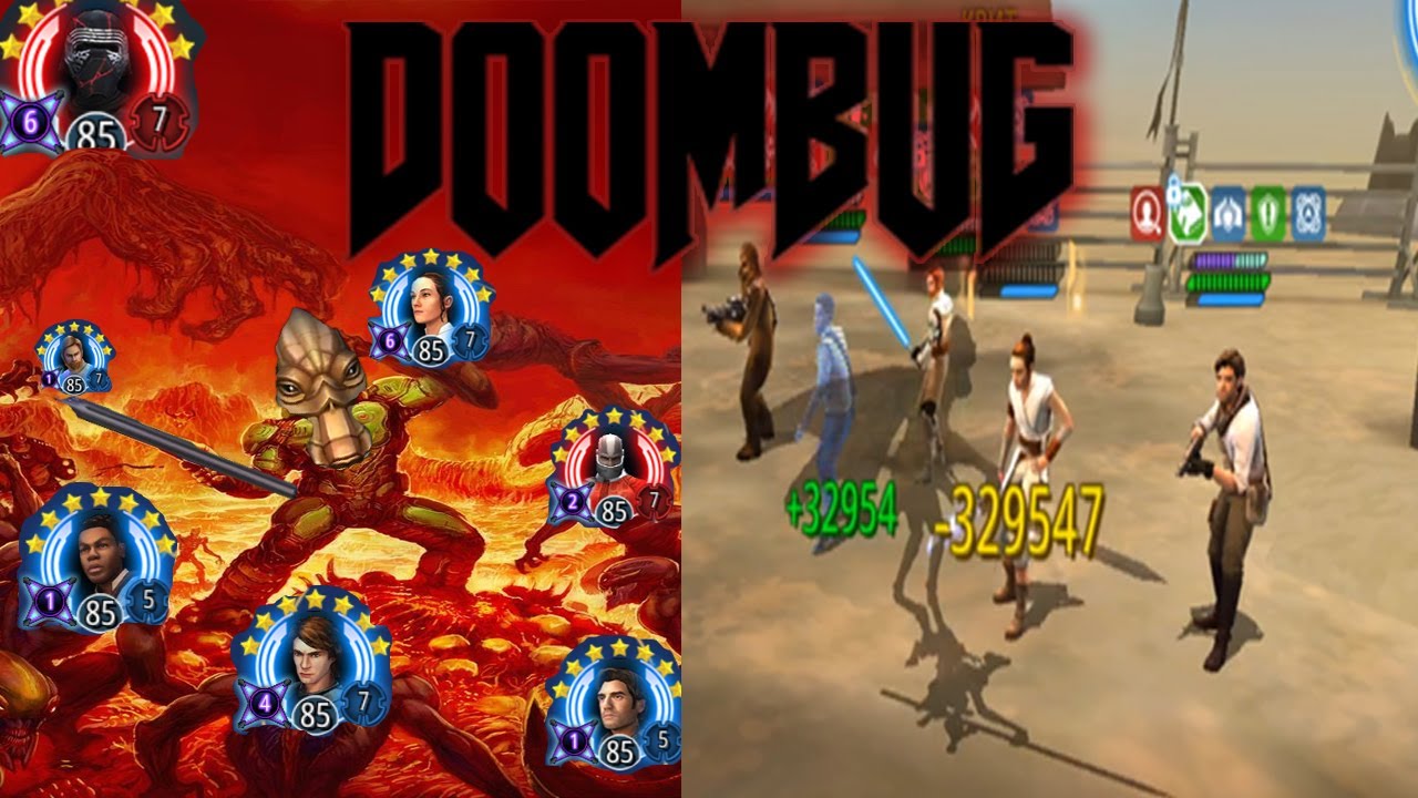 DOOMBUG ONESHOT GL REY! Жук РОКА! | SWGOH - YouTube