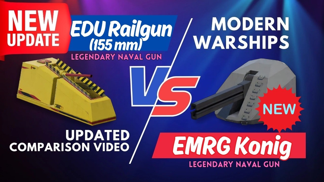 Which is better? EMRG Konig (180 mm) versus EDU Railgun (155 mm ...