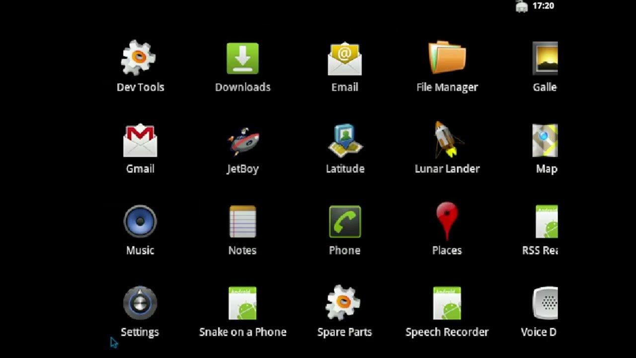 Android 2.3 Gingerbread Emulator - Overview - YouTube