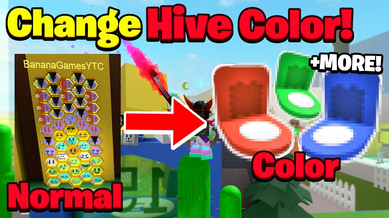 *FIRST EVER* Cosmetics! Change Hive Color in Beesmas Update!! (Bee ...
