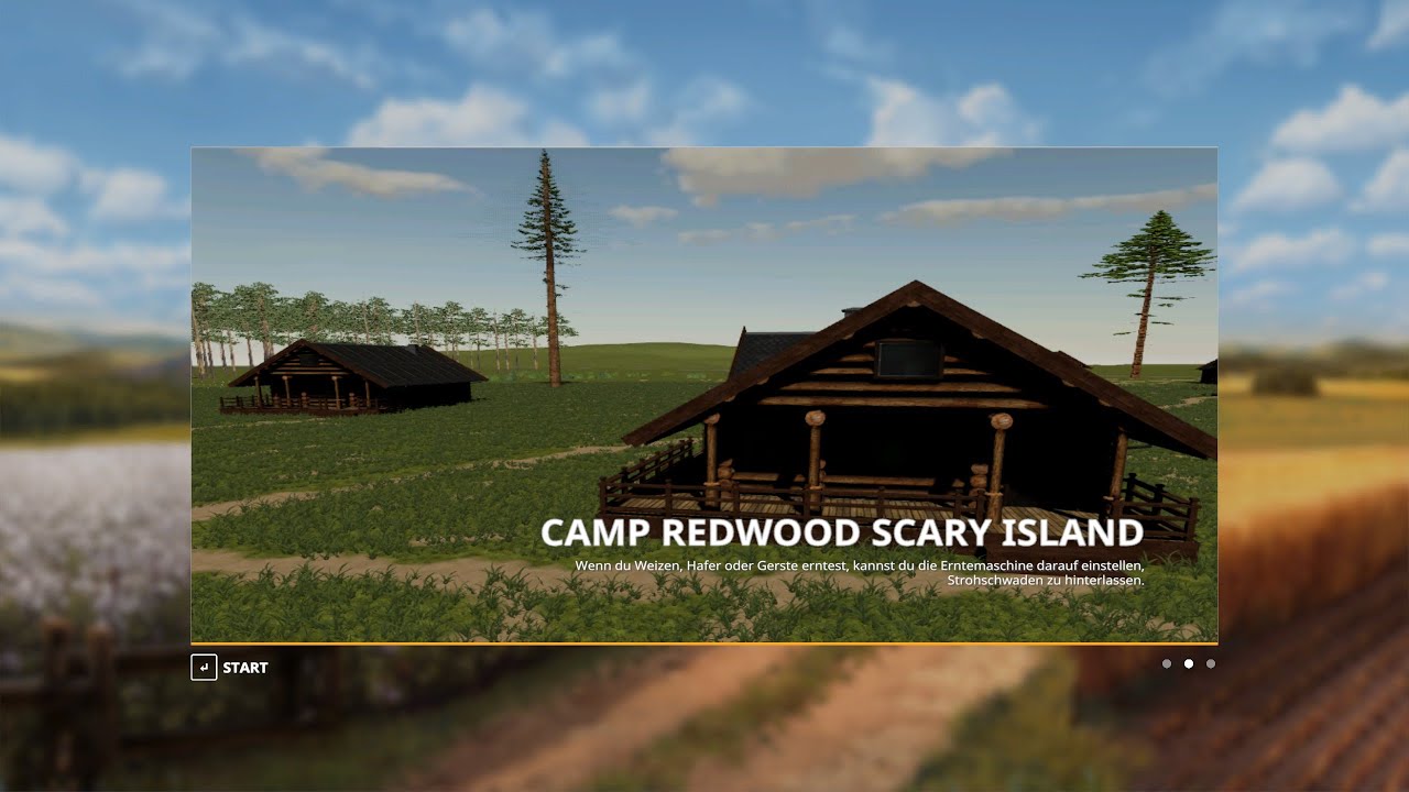 FS19 Camp Redwood Scary Island Logging Map Fly Thru - YouTube