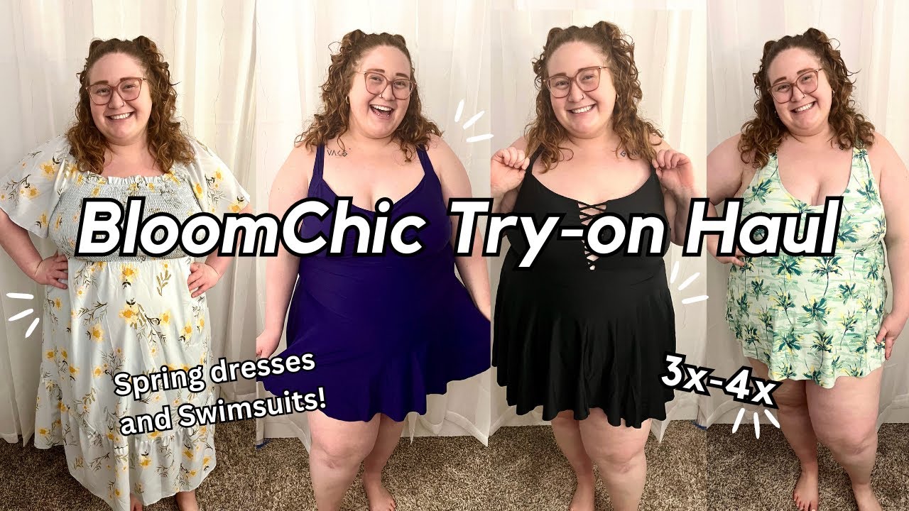 Swimsuits & Spring Looks | Plus Size Try-On Haul | BloomChic - YouTube