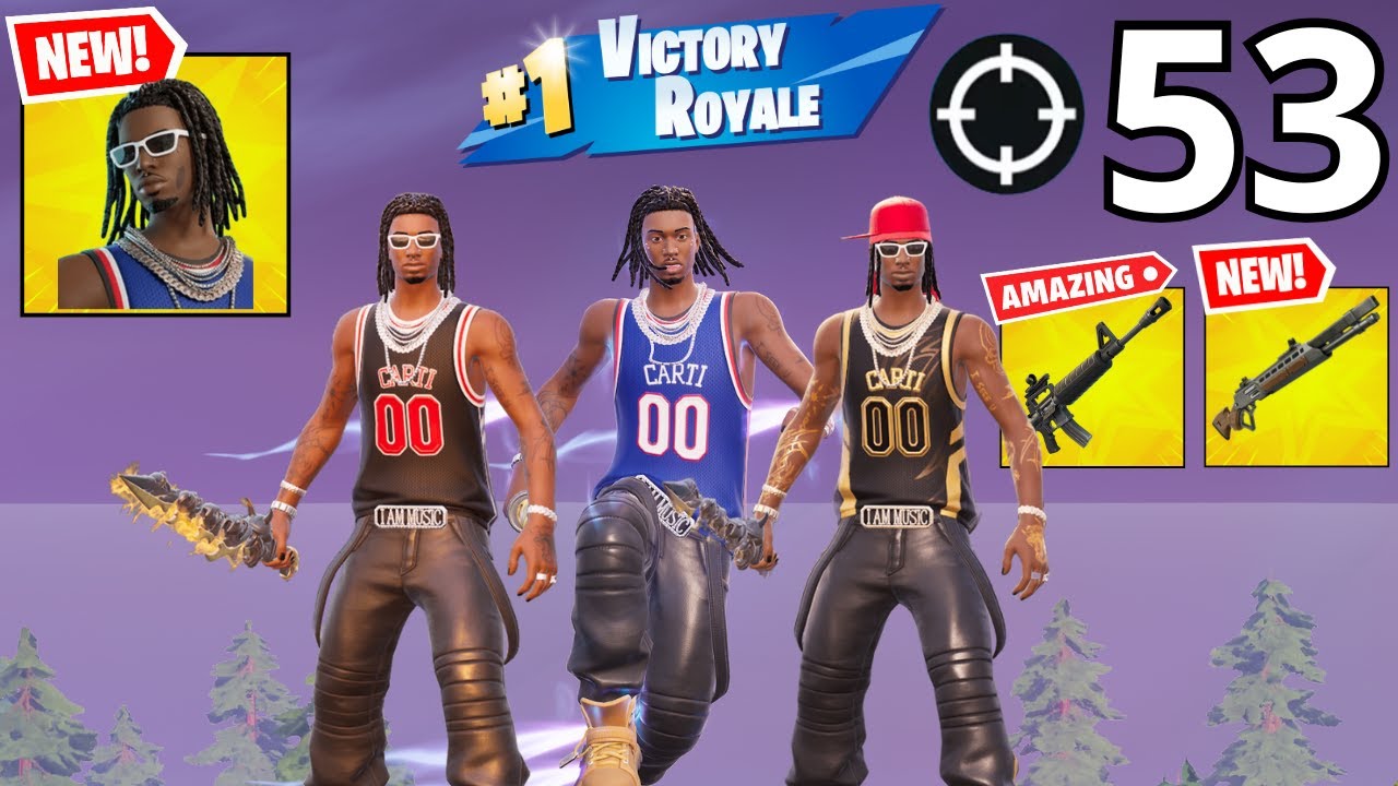 53 Elimination PLAYBOI CARTI Solo Vs Squads WINS Zero Build (NEW ...