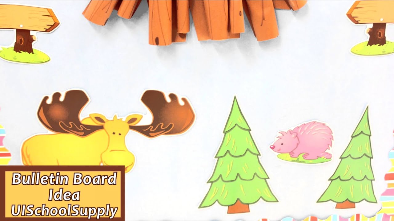 Seasonal Camping Bulletin Board Set by UISchoolSupply - YouTube