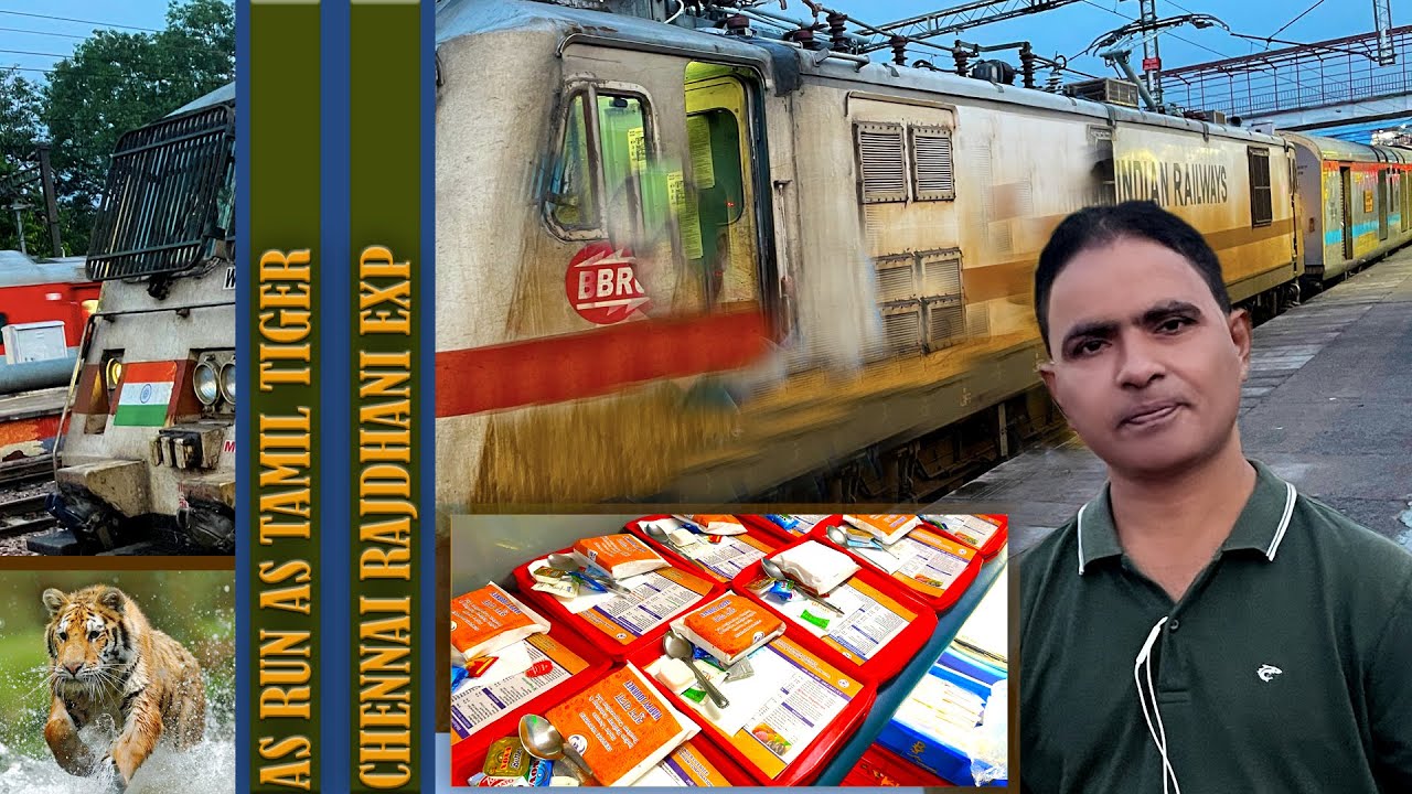 CHENNAI CTRL-H NIZAMUDDIN | CHENNAI RAJDHANI EXP | FULL JOURNEY | 1ST ...