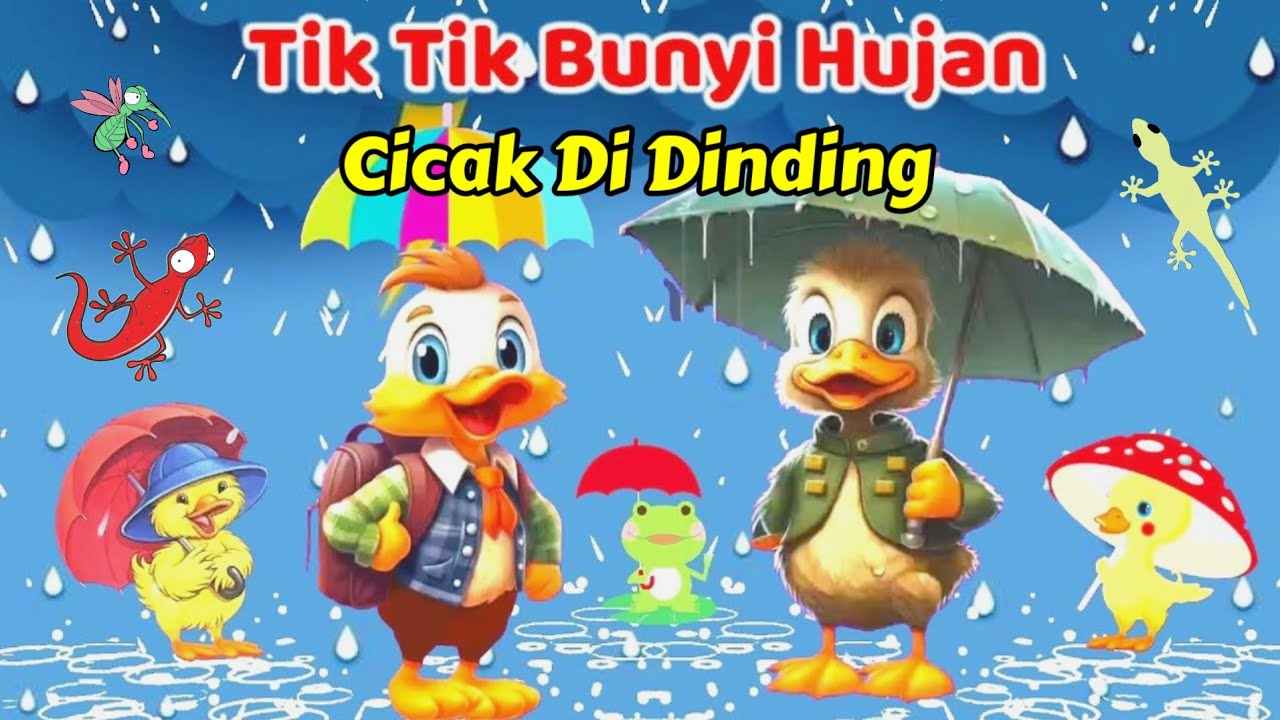 Tik Tik Bunyi Hujan, Cicak Cicak Di Dinding ~ Lagu Anak Terbaik - YouTube