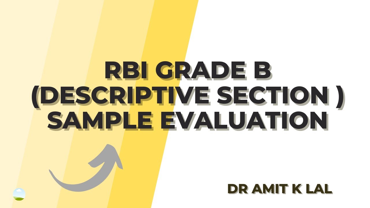 RBI Grade B | Descriptive Section F & M | Sample Feedback - YouTube