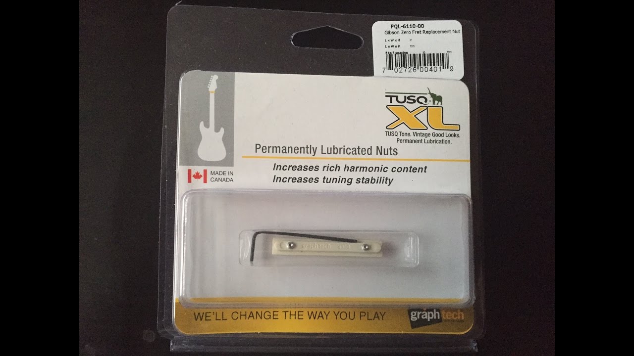 Gibson 2015 Brass Nut replacement Graph Tech TUSQ XL PQL-6110-00 ...