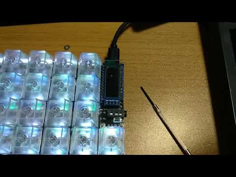 QMK OLED Animation Demo - YouTube