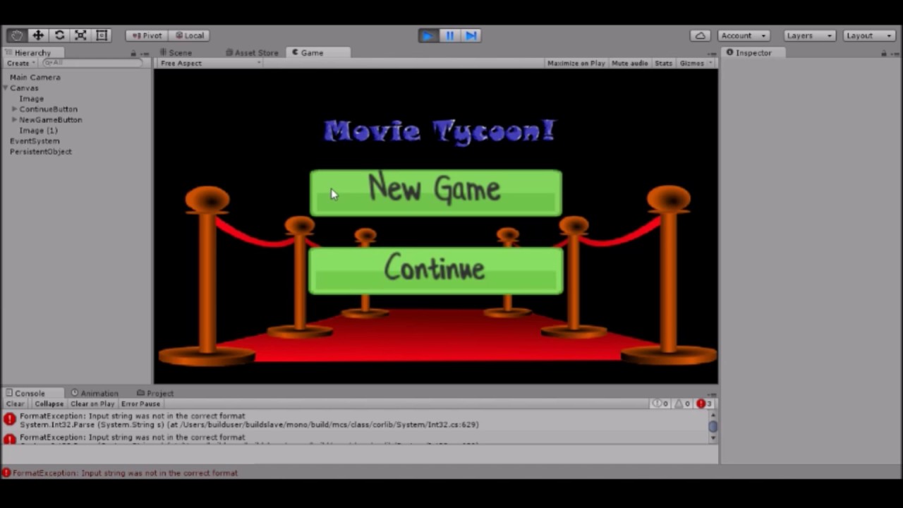 Simple Text Based Movie Tycoon Unity - YouTube