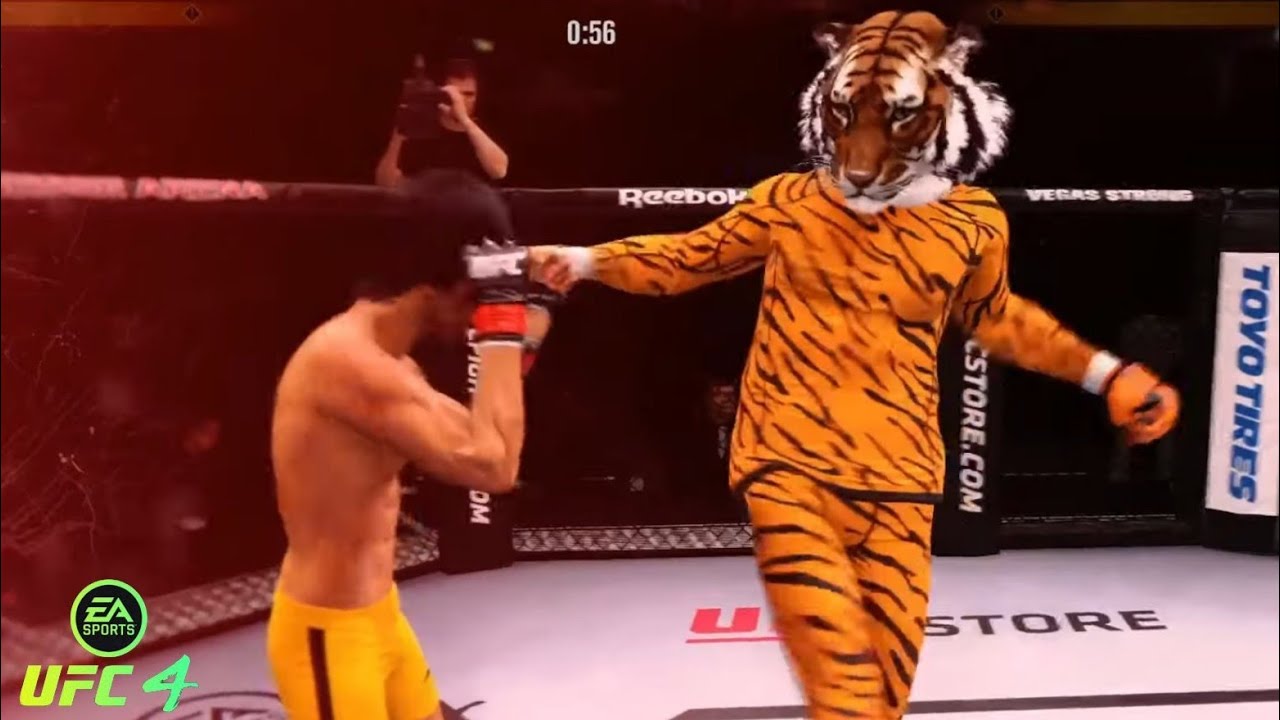 Bruce Lee vs Tiger King | UFC4 Super Play - YouTube