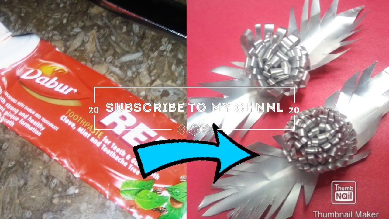 Wao Ameazing Toothpaste flower idea... Reuse toothpaste easy flower ...