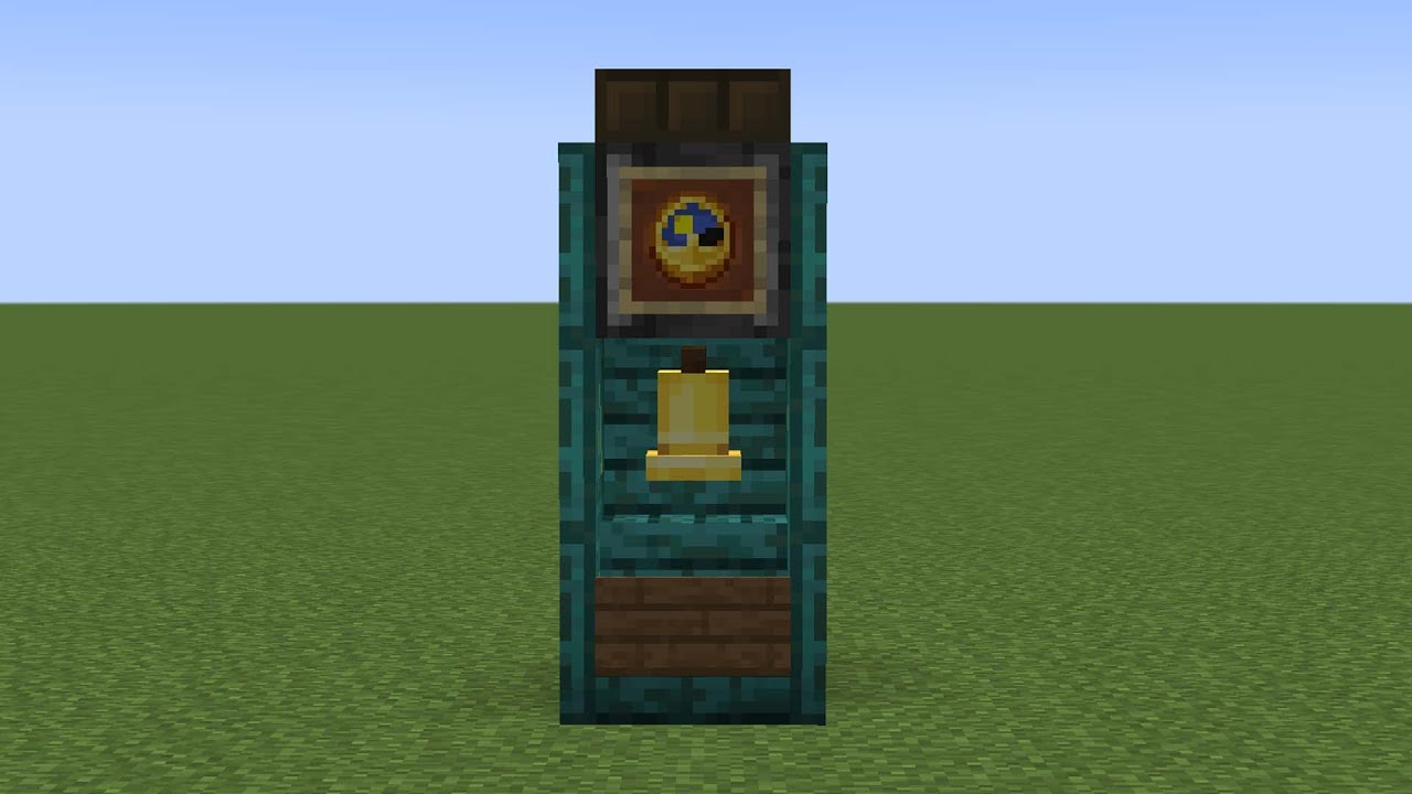 grandfather clock in minecraft - YouTube