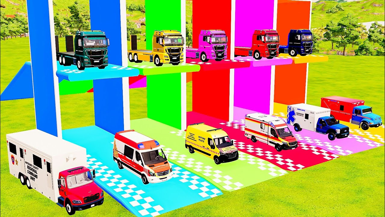 TRANSPORTING POLICE CAR AMBULANCE. TRANSPORTING ALL EMERGENCY AMBULANCE ...