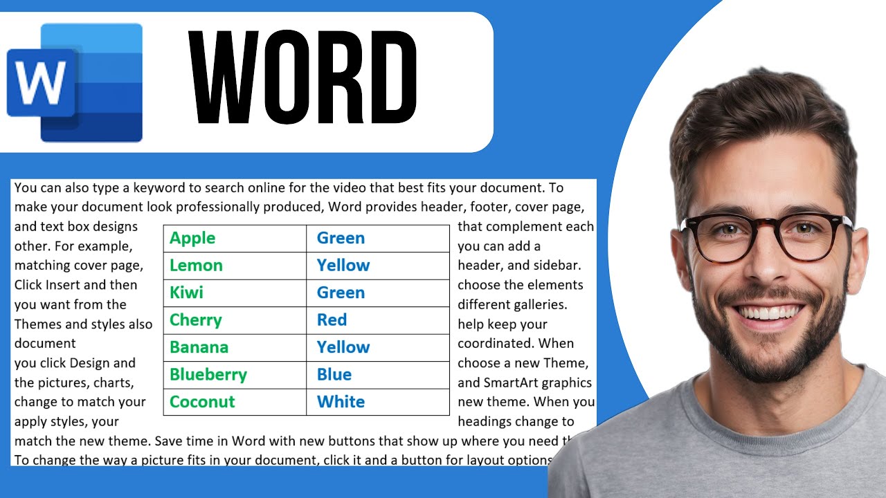 How To Wrap Text Around A Table In Word - YouTube