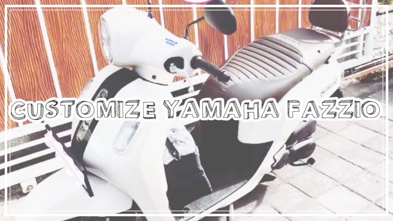 EN/JP)Customize FAZZIO | バイクのプチカスタムをしました バリ島生活 | YAMAHA Indonesia - YouTube