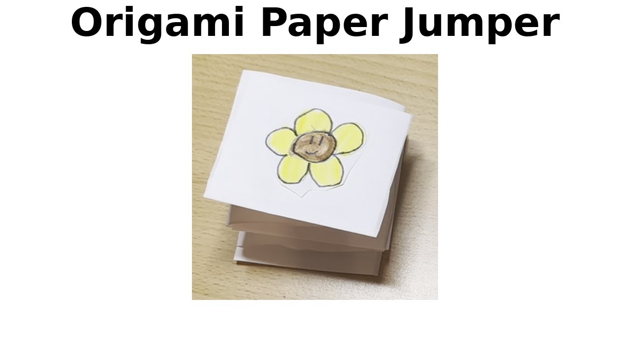 "Origami Paper Jumper: Step-by-Step Guide to a Fun DIY Craft" - YouTube