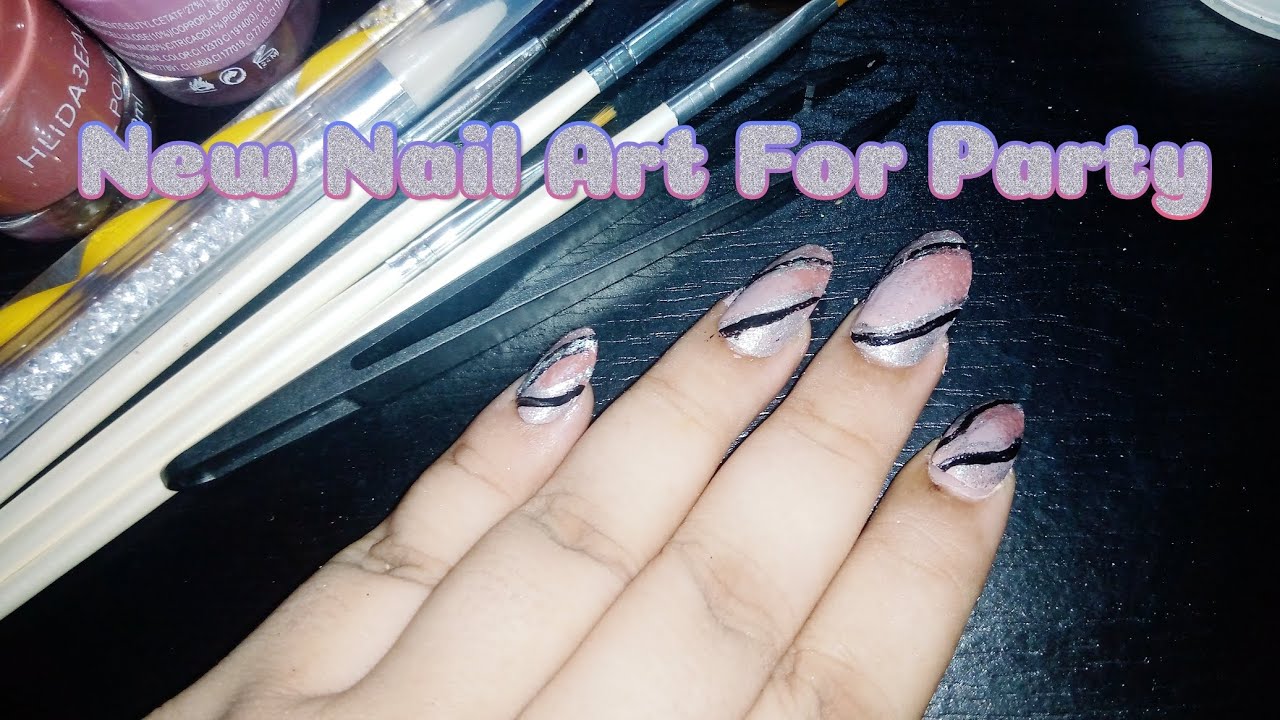 New Nail art for party #nailart #naildesign #as,rafiq - YouTube