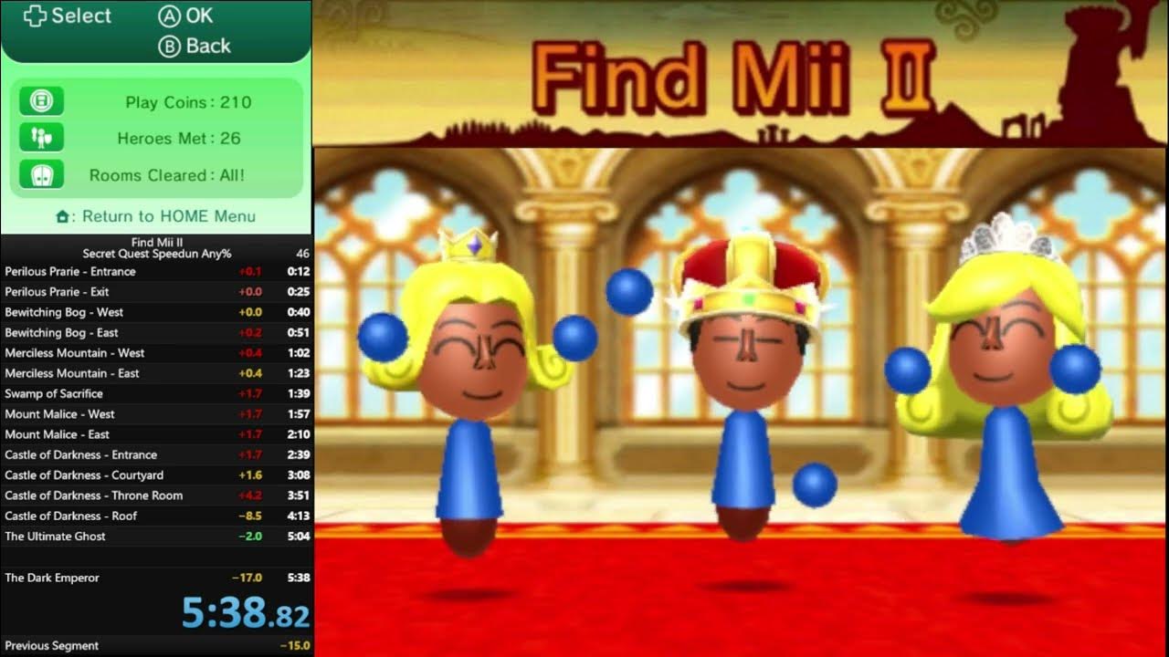 StreetPass Mii Plaza - Find Mii 2 Secret Quest Speedrun Any% in 5:38 (USA) - YouTube