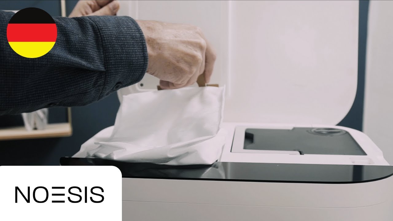 NOESIS Florio F10 Pro - Das Einsetzen des Staubbeutels in die ...