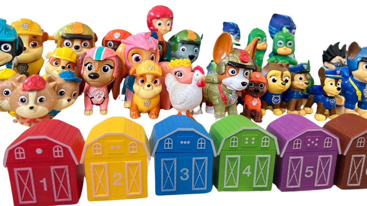 LEARN COLORS🎨 & NUMBERS with Paw Patrol Toys🐾 - YouTube