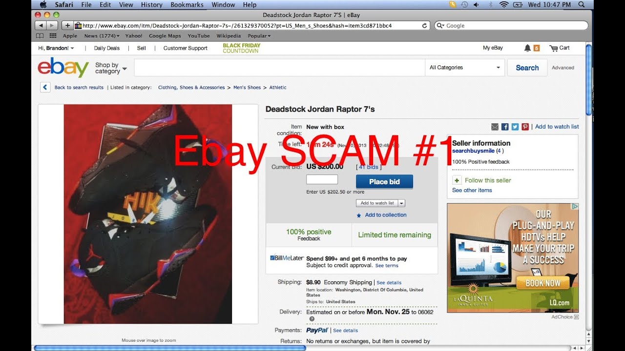 Ebay Sneaker Scam #1 - YouTube