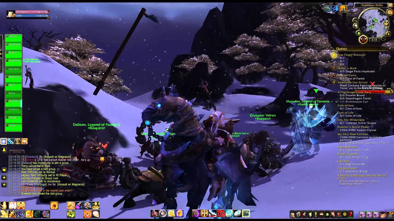 Where is Nok-Karosh in Frostfire Ridge WoD Garn Nighthowl Mount - YouTube