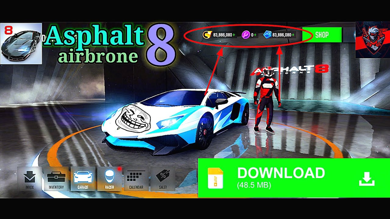 Asphalt 8 Mod Apk 🤭 Unlimited Coins and All Car Unlocked ( Android ...