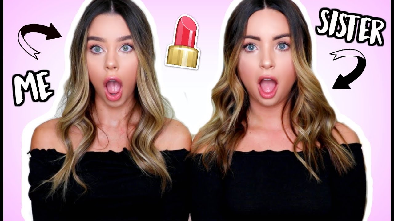 TRANSFORMING MY SISTER INTO ME! TWIN MAKEUP CHALLENGE! - YouTube