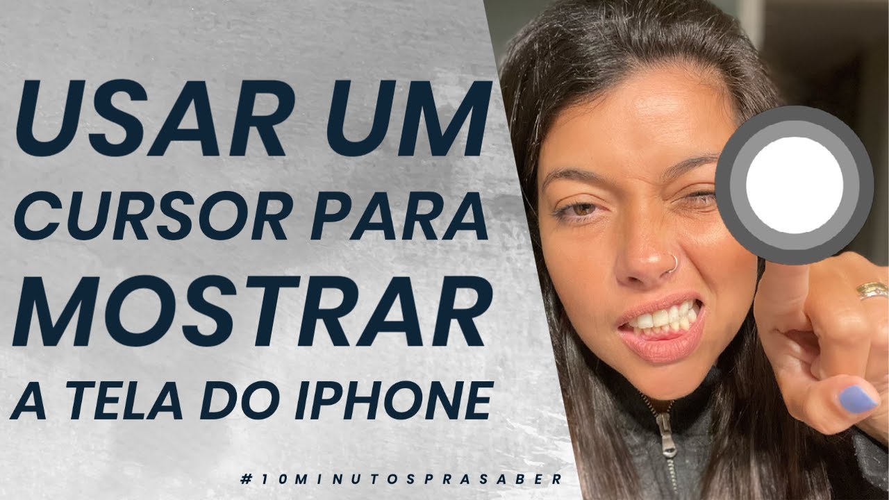 Mouse (cursor) na tela do IPHONE? TEMOS! Perfeito para dar tutoriais ...
