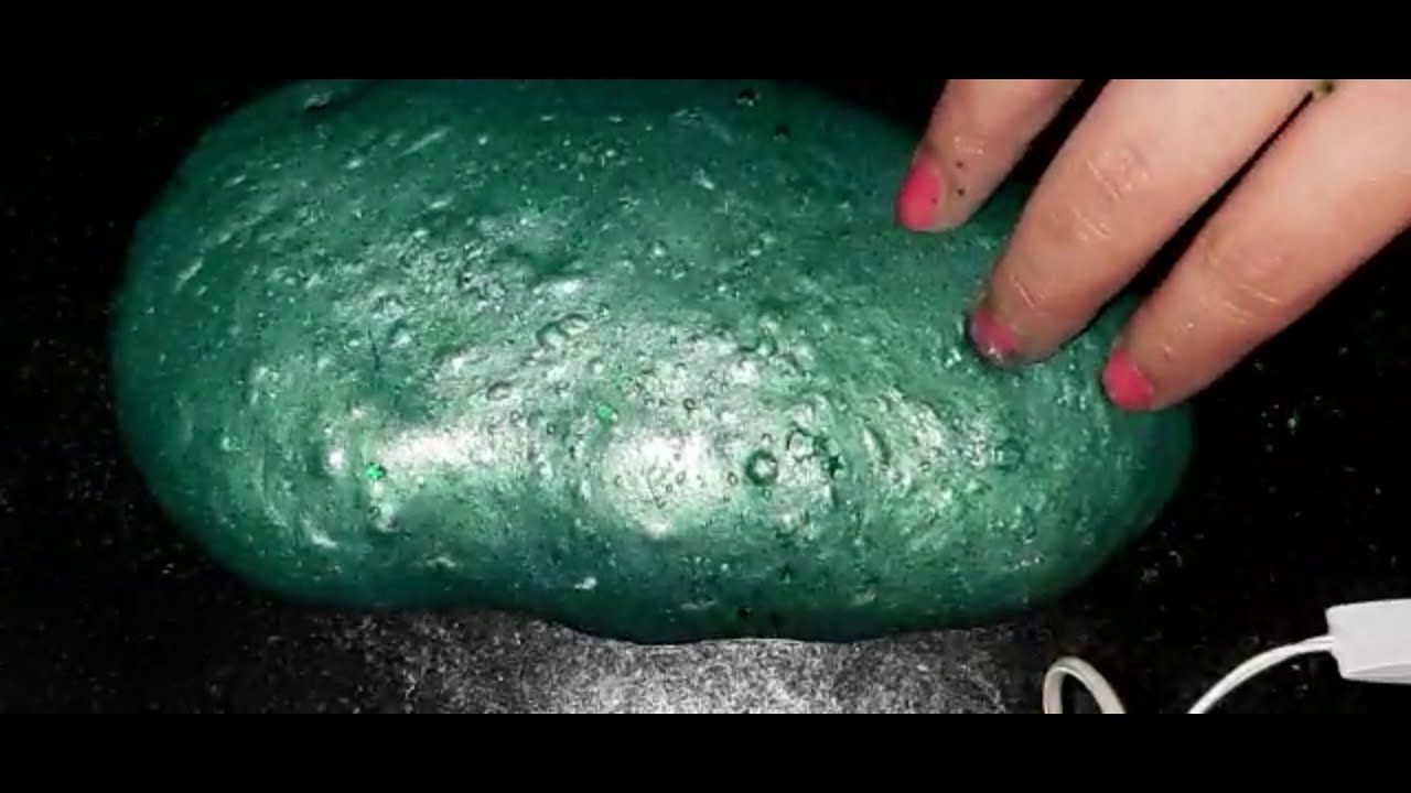 MIXING GREEN MAKEUP INTO GREEN SLIME💚💚 SATISFYING SLIME VIDEO ASMR ...