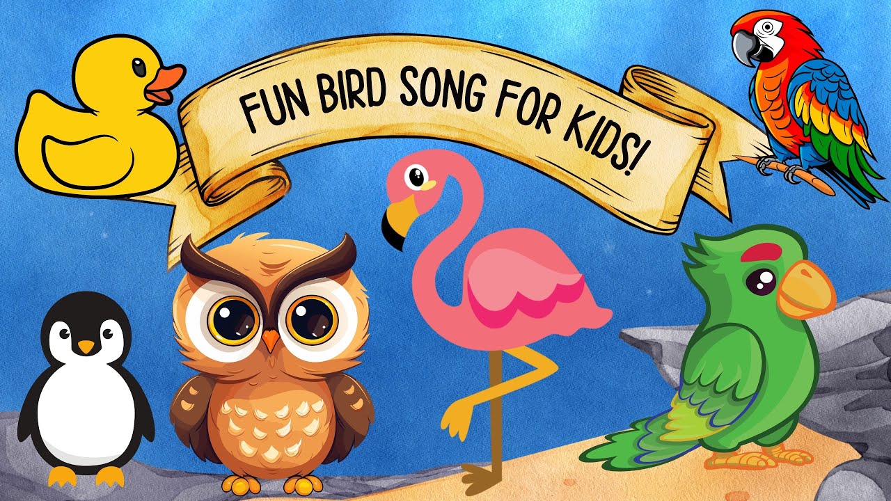 Fly High, Little Birds! | Fun Animal Songs for Kids | Parrots, Penguins ...