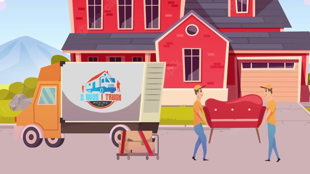 2 Guys 1 Truck Moving Animation - YouTube