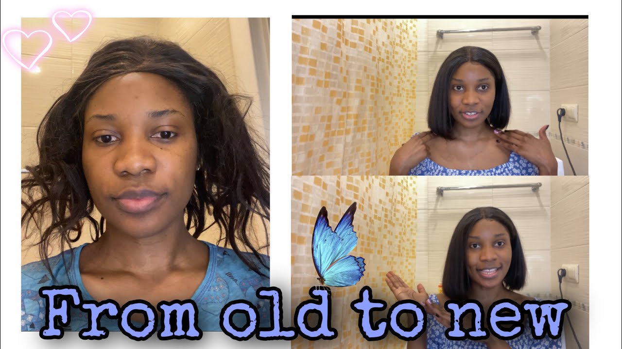 WIG TRANSFORMATION 20inch to bob | WIG INSTALLATION - YouTube