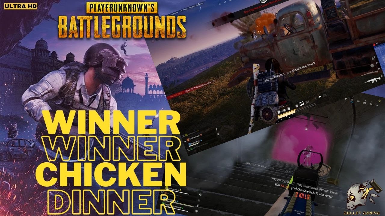 WINNER WINNER CHICKEN DINNER!!! PUBG-PC Must watch Gameplay Highlights ...