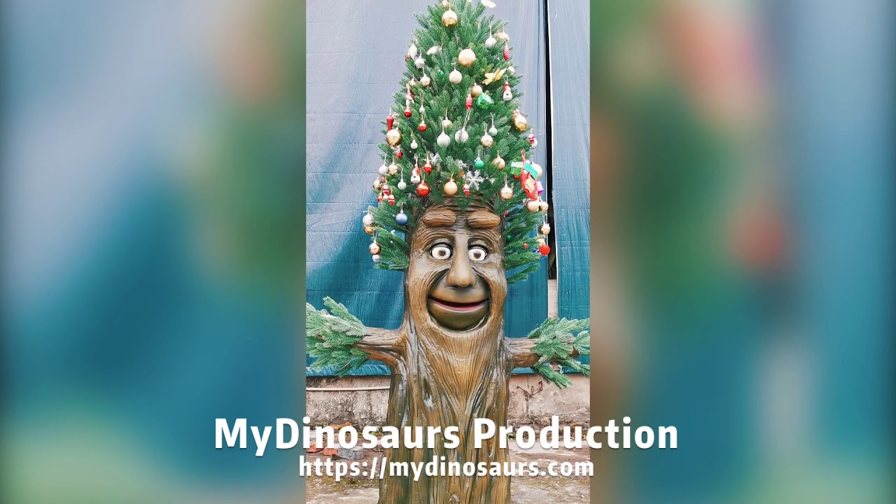 #December #Christmas Season Animatronic Christmas Talking Tree - YouTube