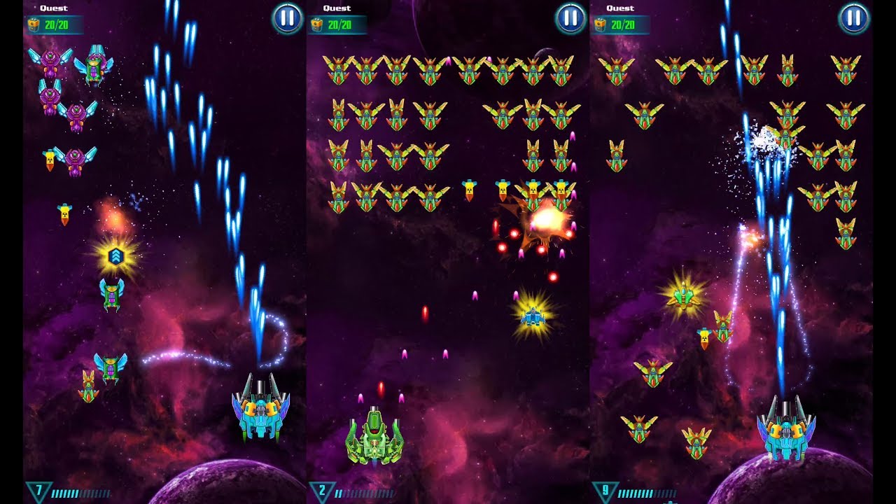 Level 61 Alien Shooter Tips Tricks | Galaxy Attack TOP Space Games ...