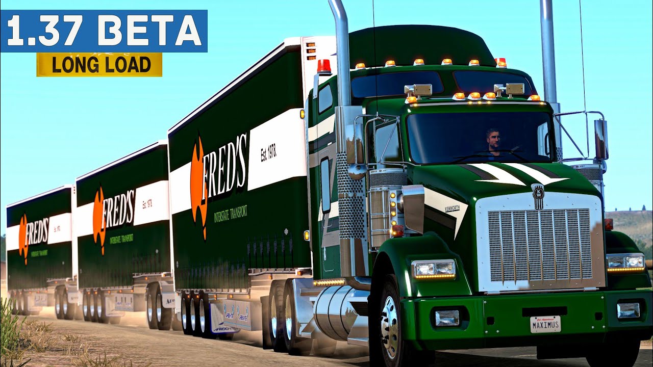 ATS 1.37 ROAD TRAIN - Triple-Trailer Kenworth T800 [#315] AMERICAN ...