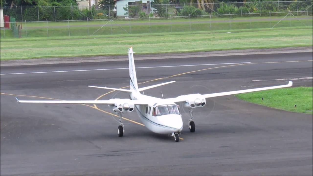 Mustique Airways Aero commander 500B @ E.T Joshua (1080p) - YouTube