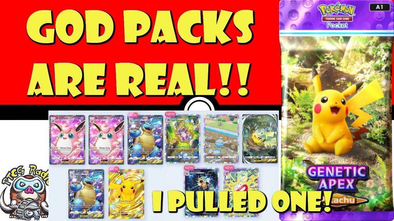God Packs are REAL in Pokémon TCG Pocket! I PULLED ONE!! (Pokémon TCG ...