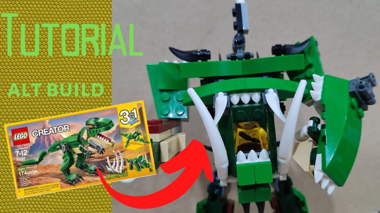 From Lego Dinosaur to Lego Mech! Set 31058 MOC Alt Build: Jungle Hunter ...