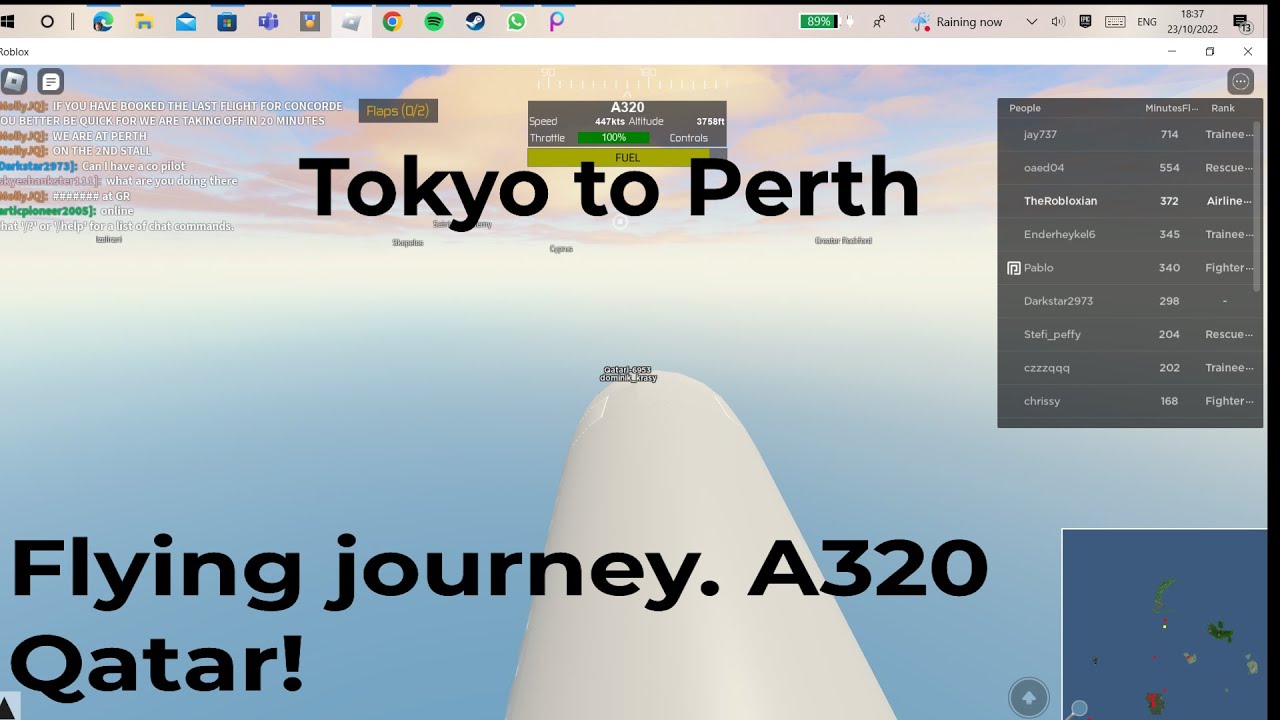Making a plane journey on Roblox! - YouTube