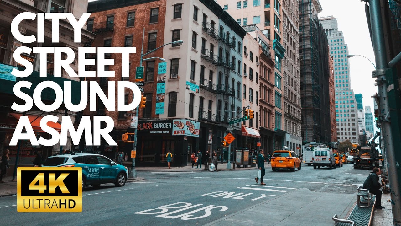 City Street Cars & People Sounds | ASMR, AMBIENCE, SLEEP, STUDY & RELAX ...