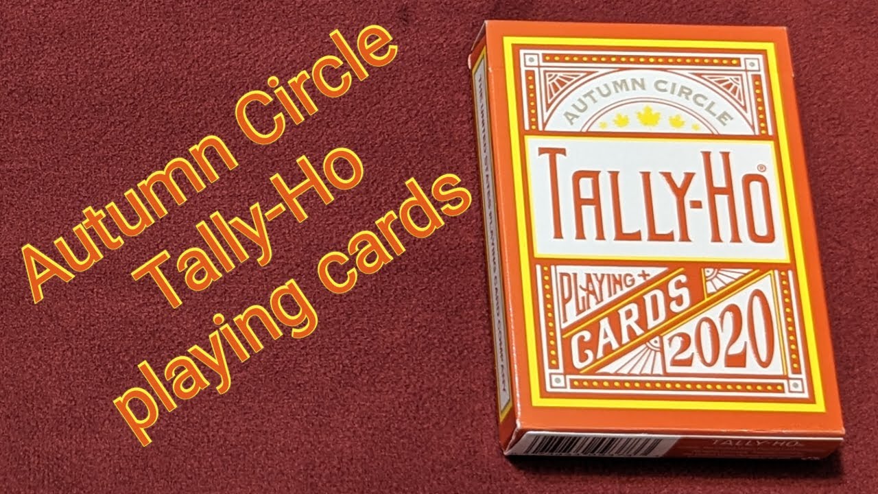 Daily deck review day 74 - Autumn Circle Tally-Ho playing cards - YouTube